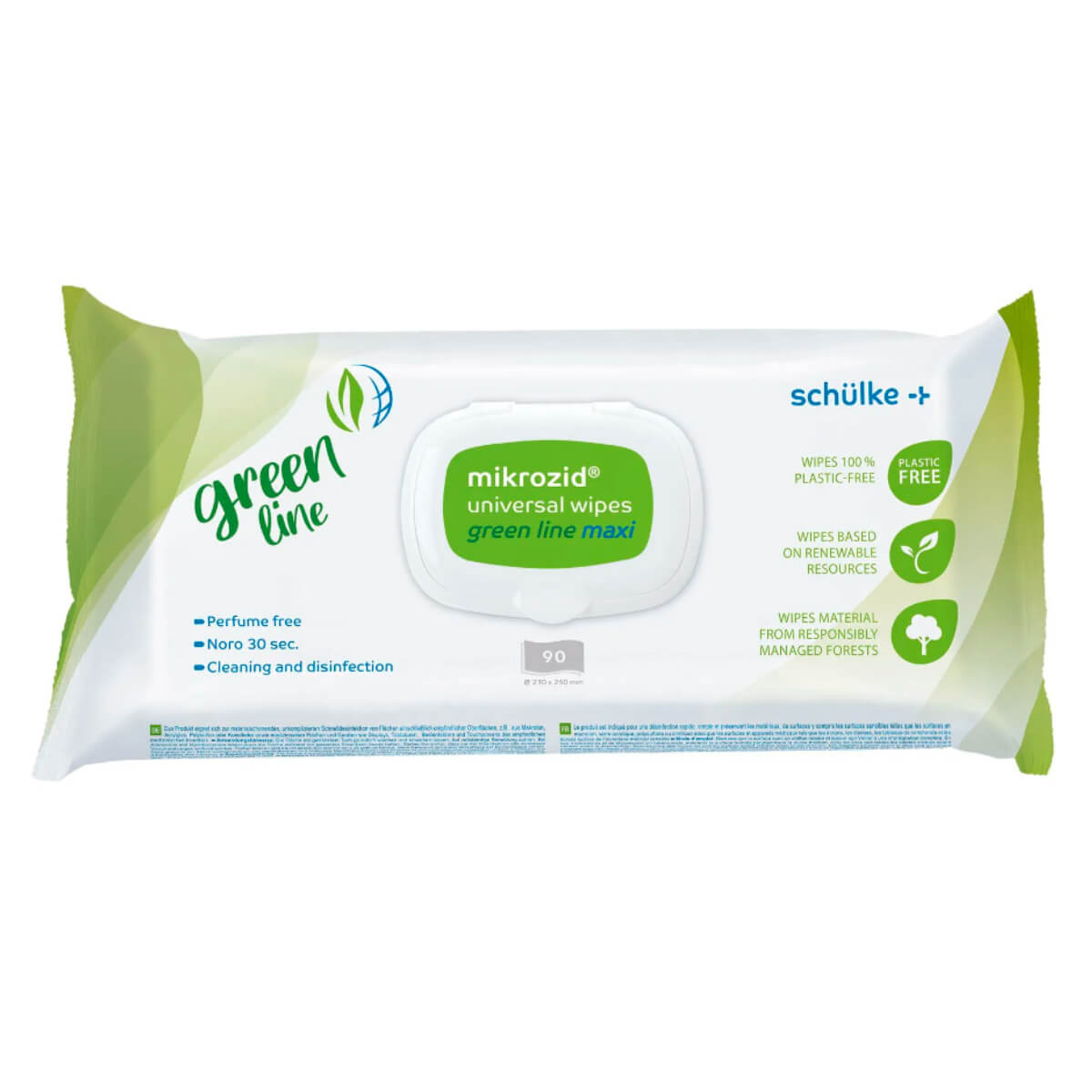 schülke mikrozid universal wipes green line 90 Tücher maxi online kaufen